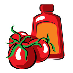 Tomato paste detailed icon Royalty Free Vector Image