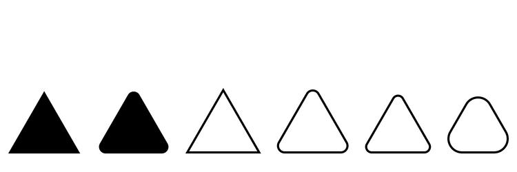 Rounded Triangle Vector Images (over 120,000)