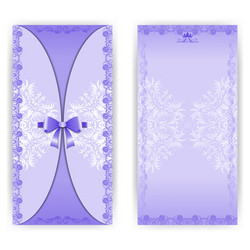 Paper horizontal invitation card Royalty Free Vector Image