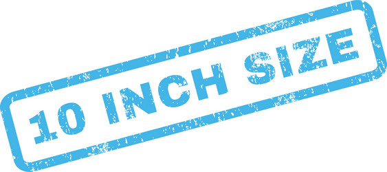 10 inch size rubber stamp Royalty Free Vector Image