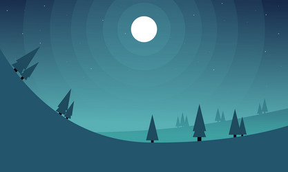 At night city scenery for game background Vector Image