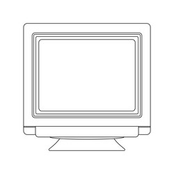 Screen Outline Monitor Vector Images (over 42,000)