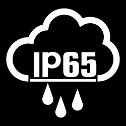 Ip65 protection standard icon on white background Vector Image