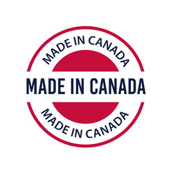 Made in canada icon logo fl Royalty Free Vector Image