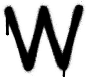 The Letter W In Graffiti
