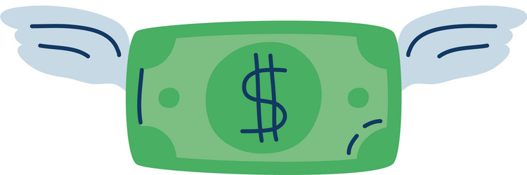 Dollar Bills with Wings Vector Images (over 380)
