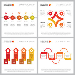 Creative diagram set for marketing research Vector Image