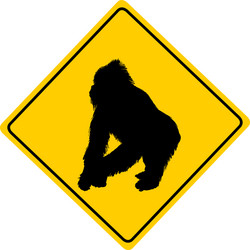 Little gorilla Royalty Free Vector Image - VectorStock