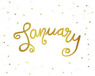 January to december month comic style lettering Vector Image