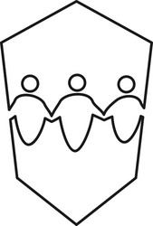 Money key shield commitment teamwork together Vector Image