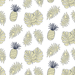 Abstract paradise island seamless pattern Vector Image