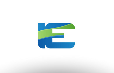 Ie i e blue pink colorful alphabet Royalty Free Vector Image