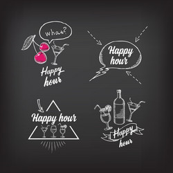 Chalkboard Happy Hour Vector Images (61)