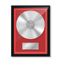 Golden platinum hit collection disc Royalty Free Vector