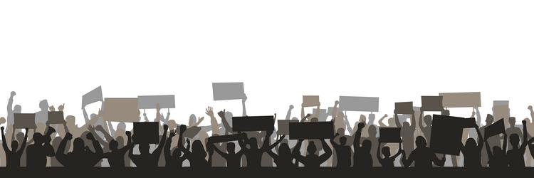 Crowd american Royalty Free Vector Image - VectorStock