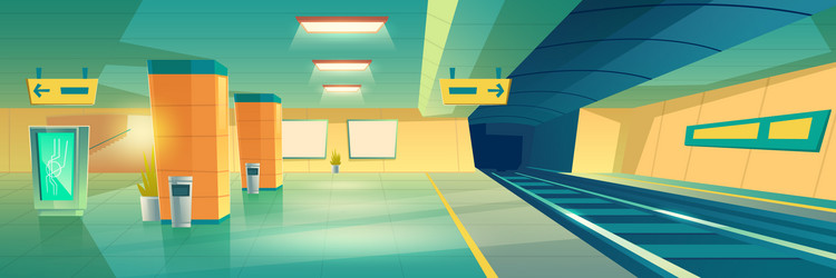 Subway over city skyscraper view cityscape Vector Image