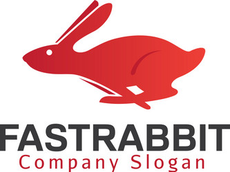 Rabbit runs fast and turtle slow Royalty Free Vector Image