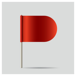 Red flag Royalty Free Vector Image - VectorStock