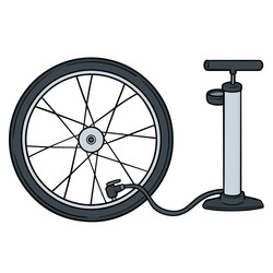 Set of bicycle pump Royalty Free Vector Image - VectorStock