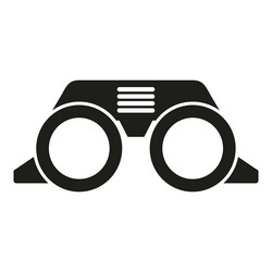 Check eye icon simple test eyesight Royalty Free Vector