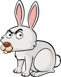 Cute rabbit cartoon Royalty Free Vector Image - VectorStock