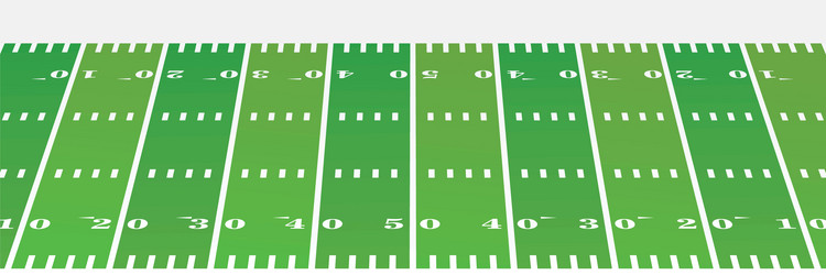 American football field perspective view Vector Image