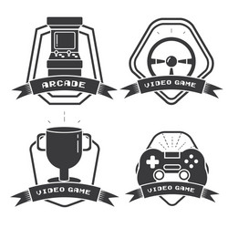 Set of video game Royalty Free Vector Image - VectorStock