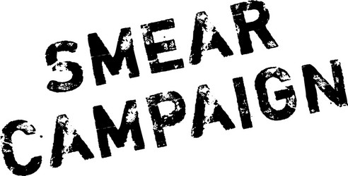 Smear campaign rubber stamp Royalty Free Vector Image