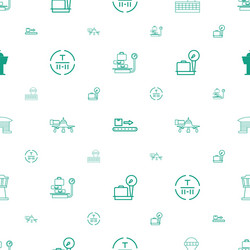 Terminal icons pattern seamless white background Vector Image