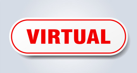 Virtual sticker virtual label Royalty Free Vector Image