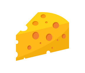 Cheese number 7 style cartoon food design flat Vector Image