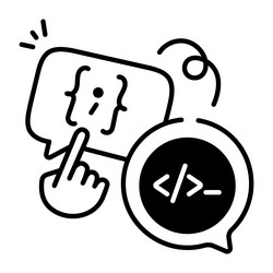 Code messages Royalty Free Vector Image - VectorStock