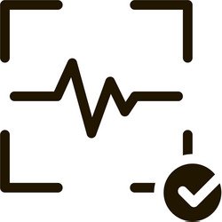 Confirmation action voice control doodle icon Vector Image