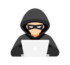 Hacker with a phishing trap targeting personal Vector Image