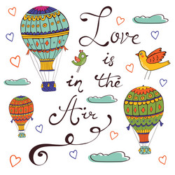 Love is in the air Royalty Free Vector Image - VectorStock