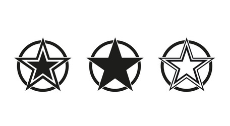 Us military stars insignia Royalty Free Vector Image
