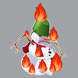 Angry Snowman Cartoon Vector Images (over 160)