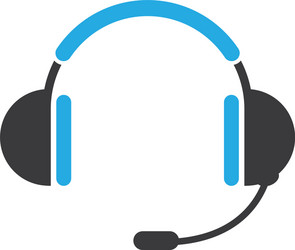 Headset icon logo Royalty Free Vector Image - VectorStock