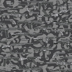 Military weapons pattern seamless monochrome Vector Image