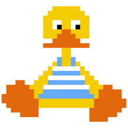 8 Bit Duck Vector Images (88)