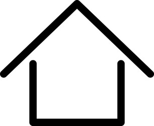 Home sign symbol house outline modern design Vector Image