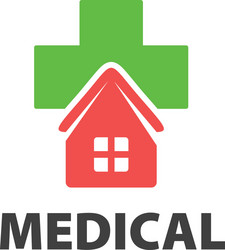 Cross and celtic medical logo icon Royalty Free Vector Image