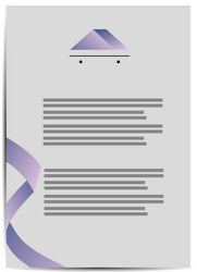 Branding paper design Royalty Free Vector Image