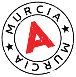 Murcia stamp rubber grunge Royalty Free Vector Image