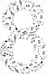 Made Music Notes Number Vector Images (32)
