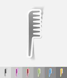 Realistic design element comb Royalty Free Vector Image