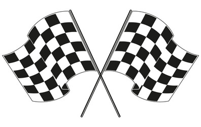 Racing checkered flags Royalty Free Vector Image