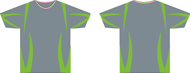 Men crew neck mock ups shirts Royalty Free Vector Image