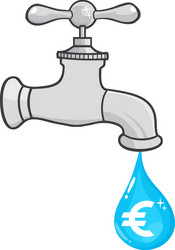 Cartoon tap Royalty Free Vector Image - VectorStock