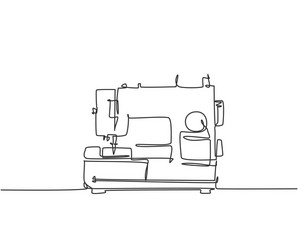 Sewing machine stitches stitching seam line Vector Image